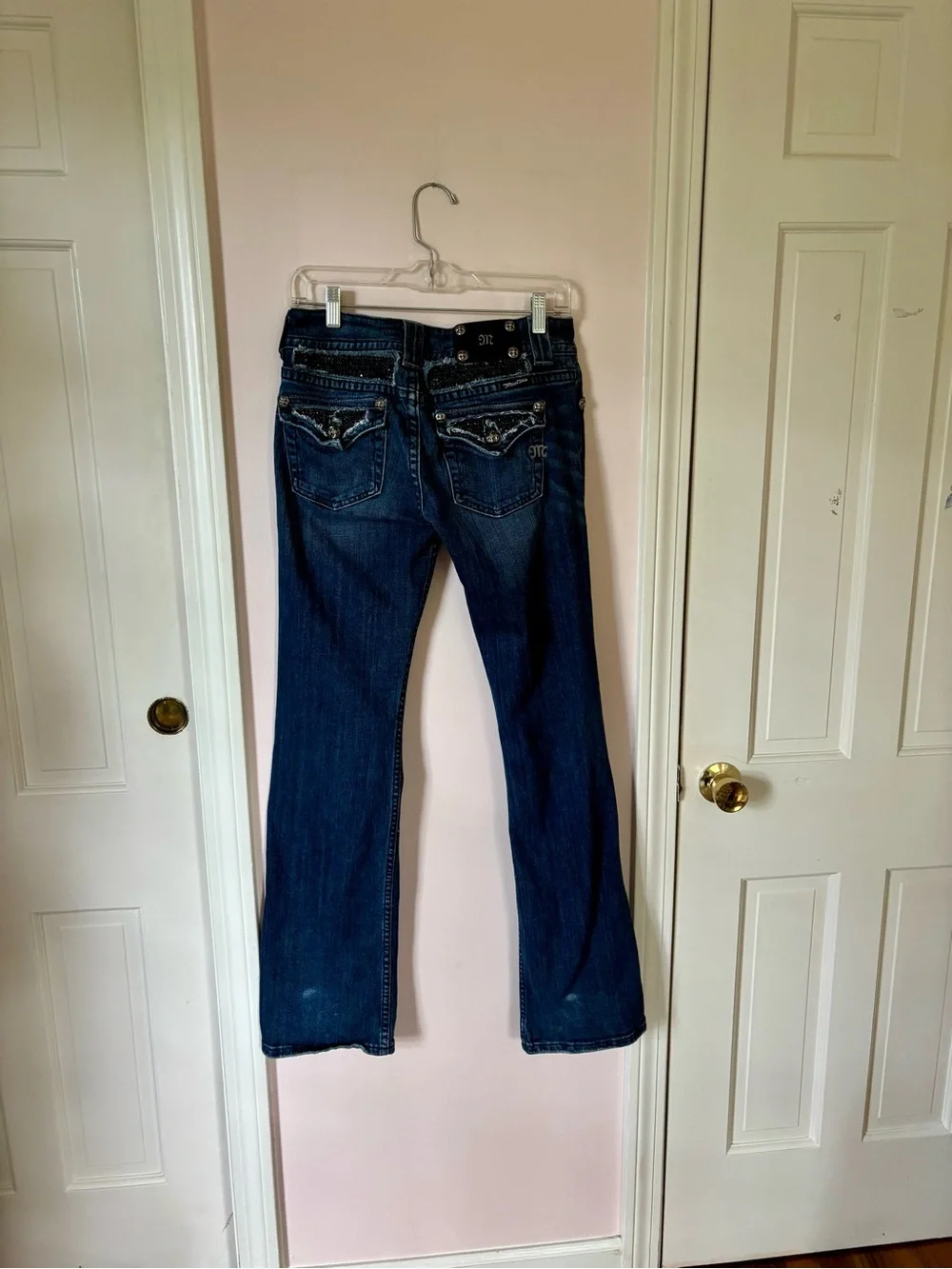 Miss Me | Jeans | Miss Me Blue Skinny Jeans With Sequintrim Back ...